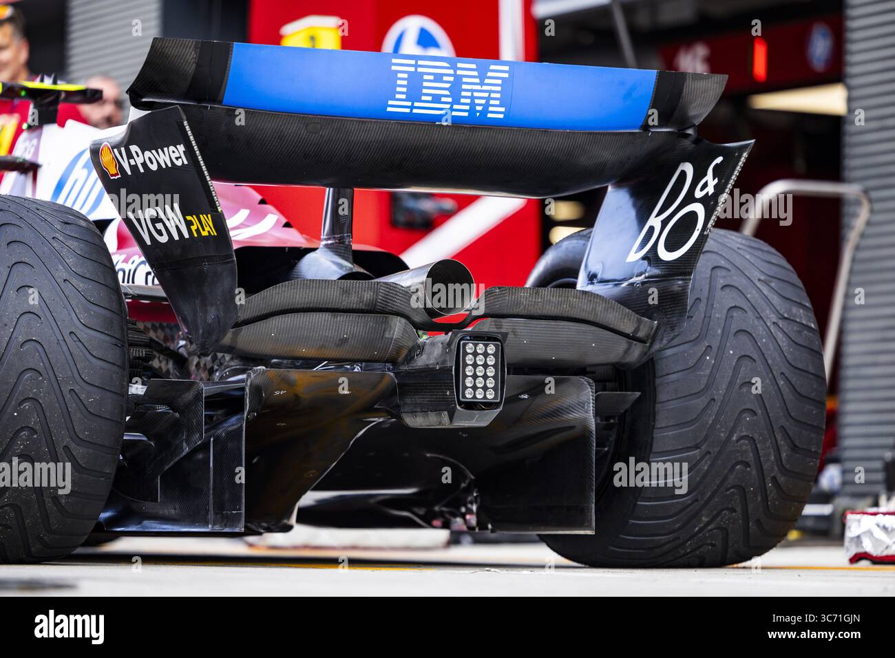 Rear Diffuser, Scuderia Ferrari SF-25, mechanical detail during the ...
