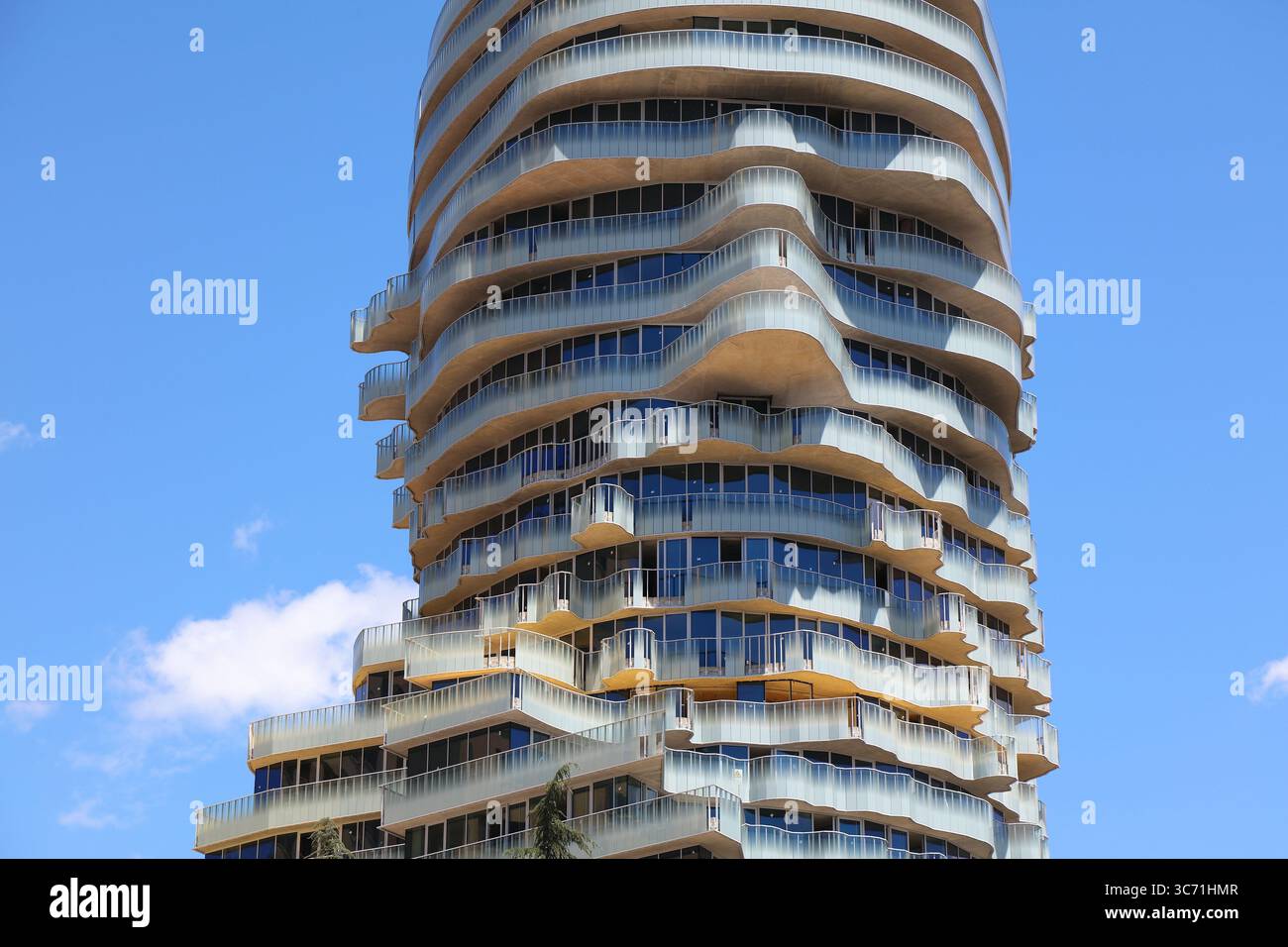 TIRANA, ALBANIA - JULY 10, 2025: Tirana's Rock mixed-use residential ...