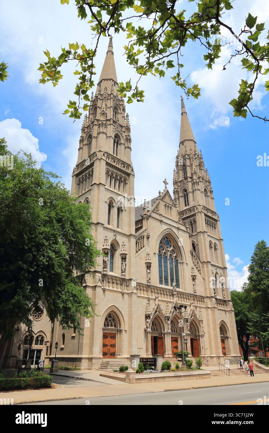 Pittsburgh city, Pennsylvania. Saint Paul Cathedral - Roman catholic ...