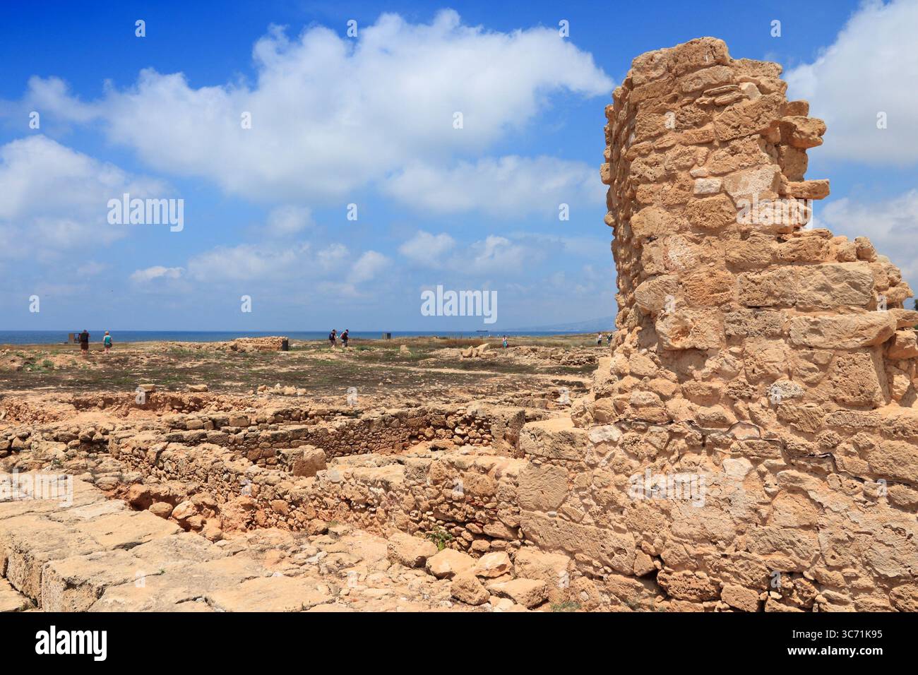 Cyprus landmark - Kato Paphos archeological park. UNESCO World Heritage ...