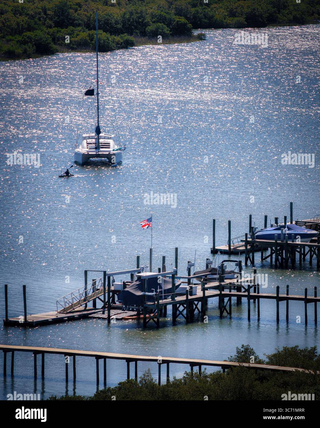 A view of Salt Run from the Saint Augustine Lighthouse at Saint ...