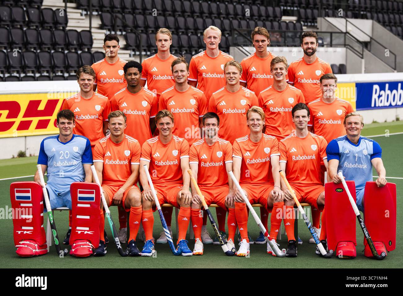 AMSTELVEEN - Team photo of the Dutch selection after a training session ...