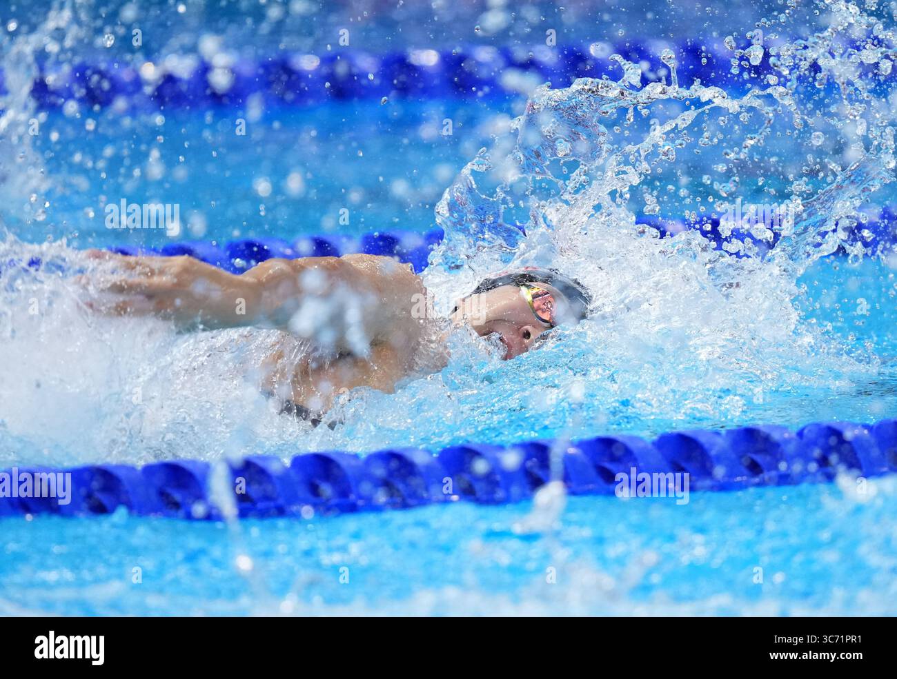 (250801) -- SINGAPORE, Aug. 1, 2025 (Xinhua) -- Cheng Yujie of China ...