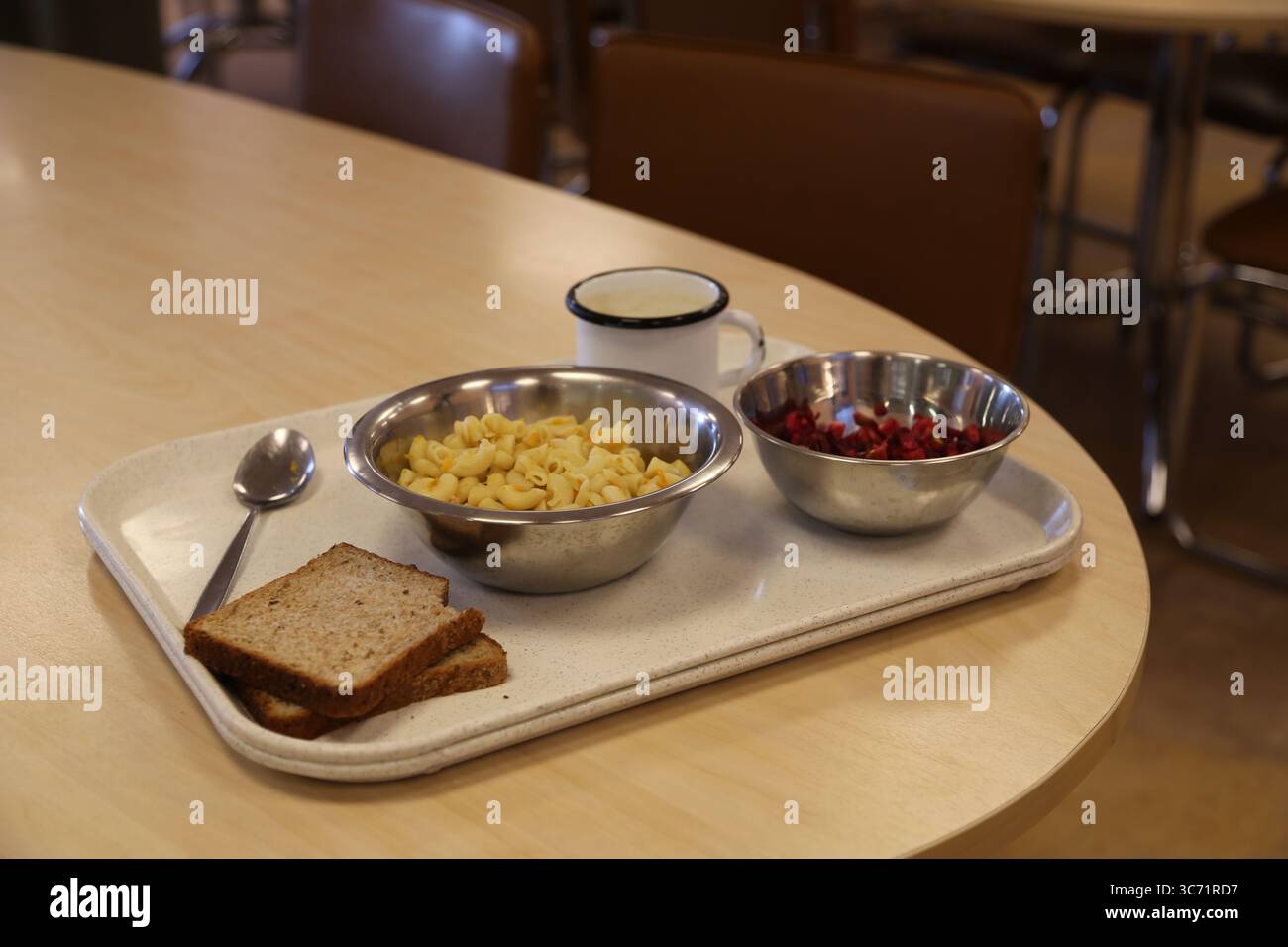 FILED - 30 July 2025, Estonia, Tartu: A lunch for prisoners stands on a ...