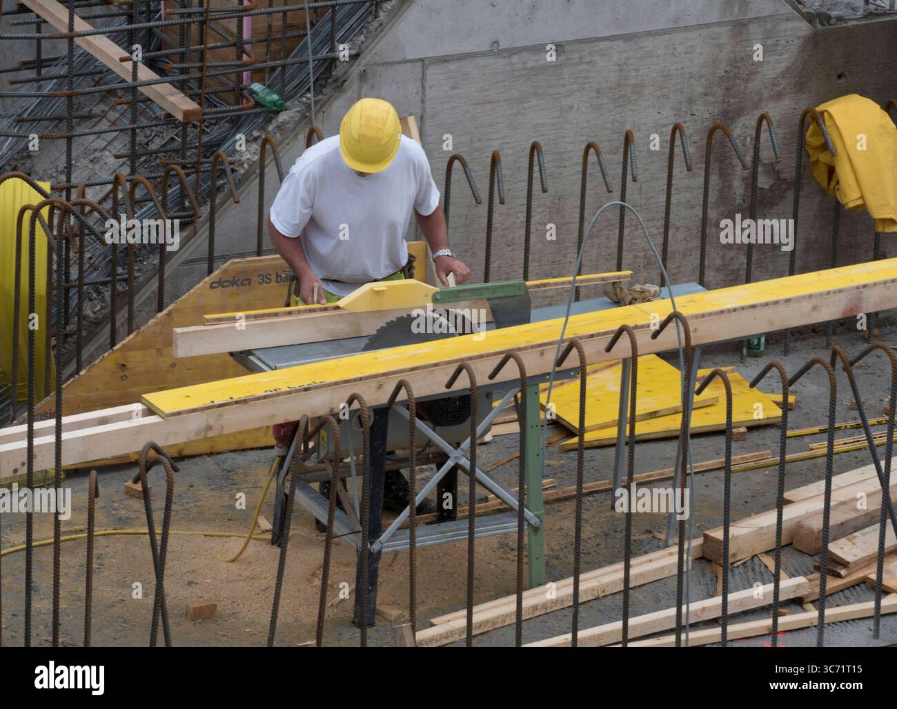 danger of a cutting accident, safety and injury prevention at work ...