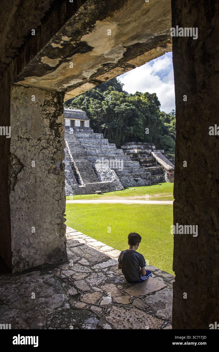 Central America Mexico Chiapas Palenque Archaeological Area Mayan ...