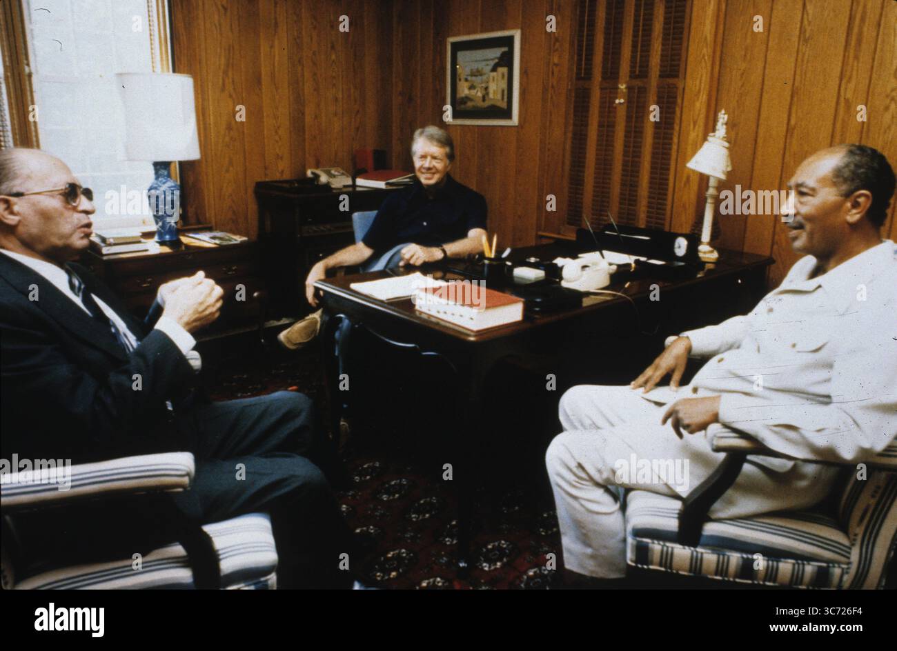 Sep 6, 1978 - Thurmont, Maryland, U.S. - President ANWAR AL-SADAT of ...