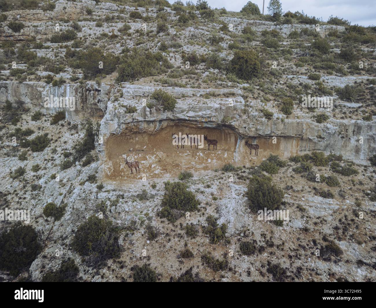Ancient rock art depicting hi-res stock photography and images - Alamy