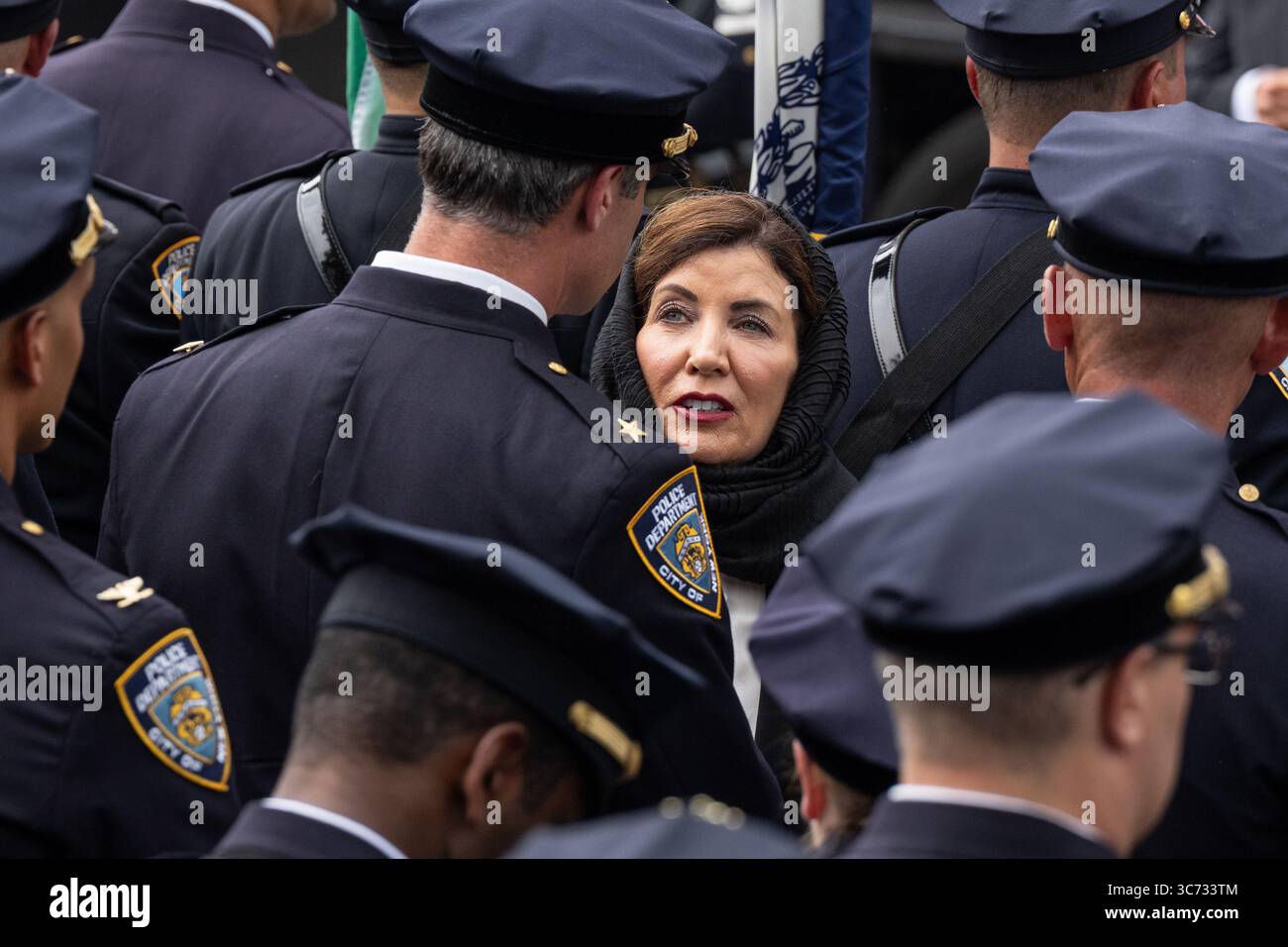 New York, United States. 31st July, 2025. Governor Kathy Hochul attends ...