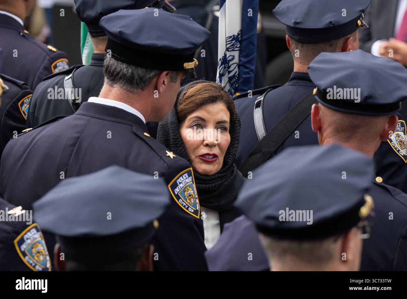 Governor Kathy Hochul attends funeral service of NYPD officer Didarul ...