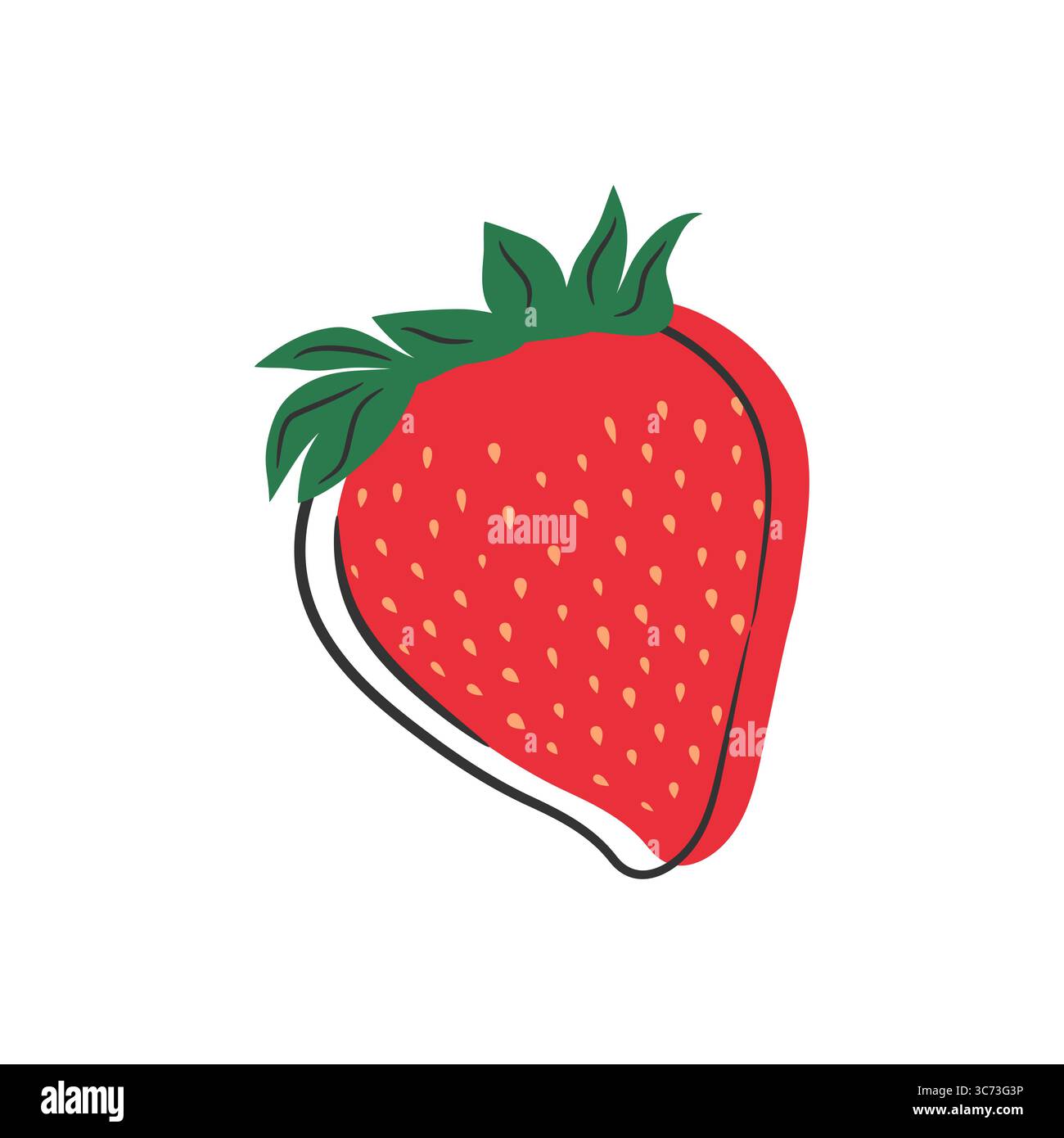 Hand drawn strawberry outline icon. Hand drawn berry. Vector ...