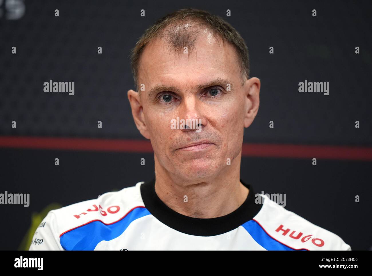 Racing Bulls team principal Alan Permane during a press conference at ...