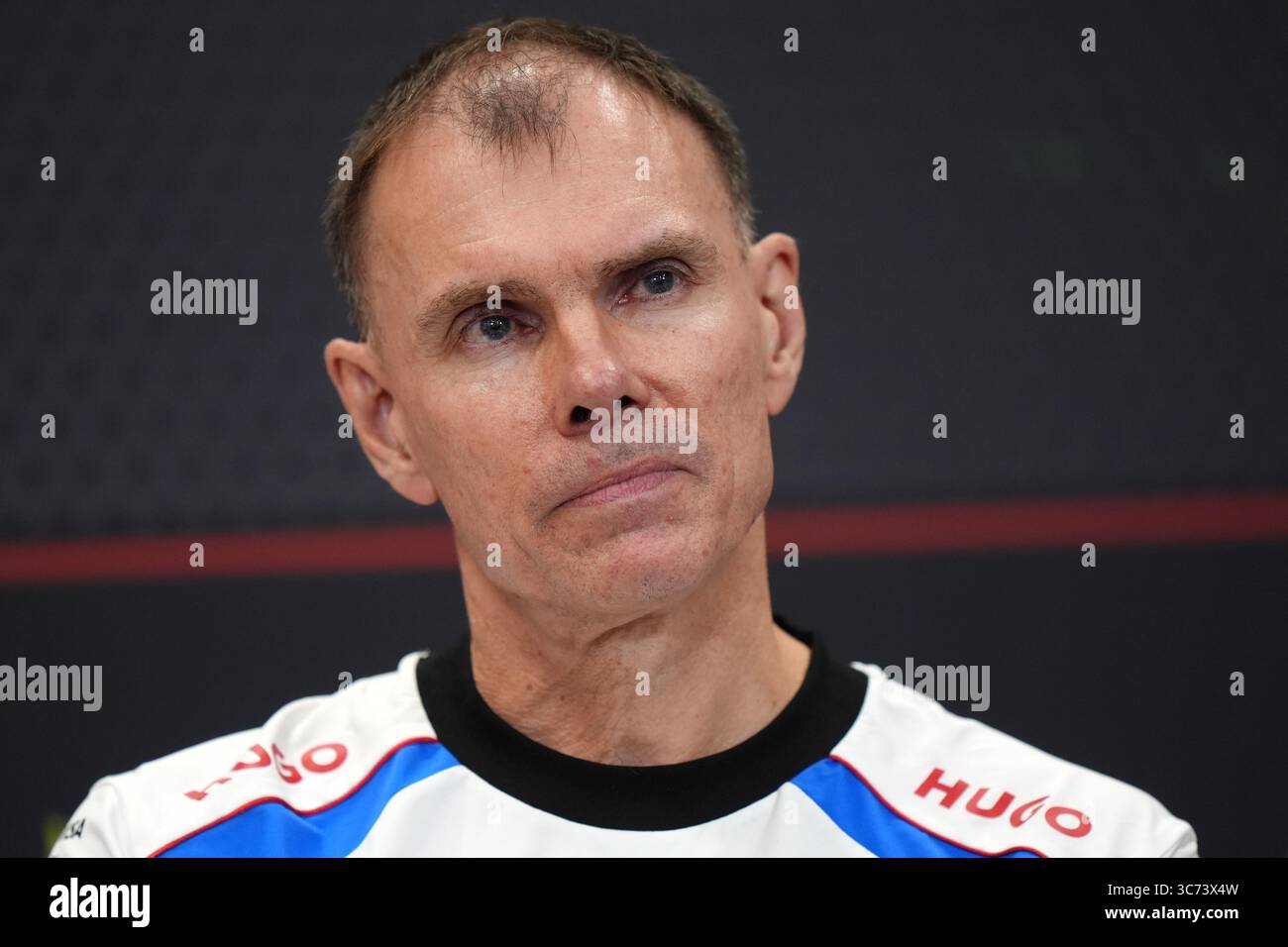 Racing Bulls team principal Alan Permane during a press conference at ...