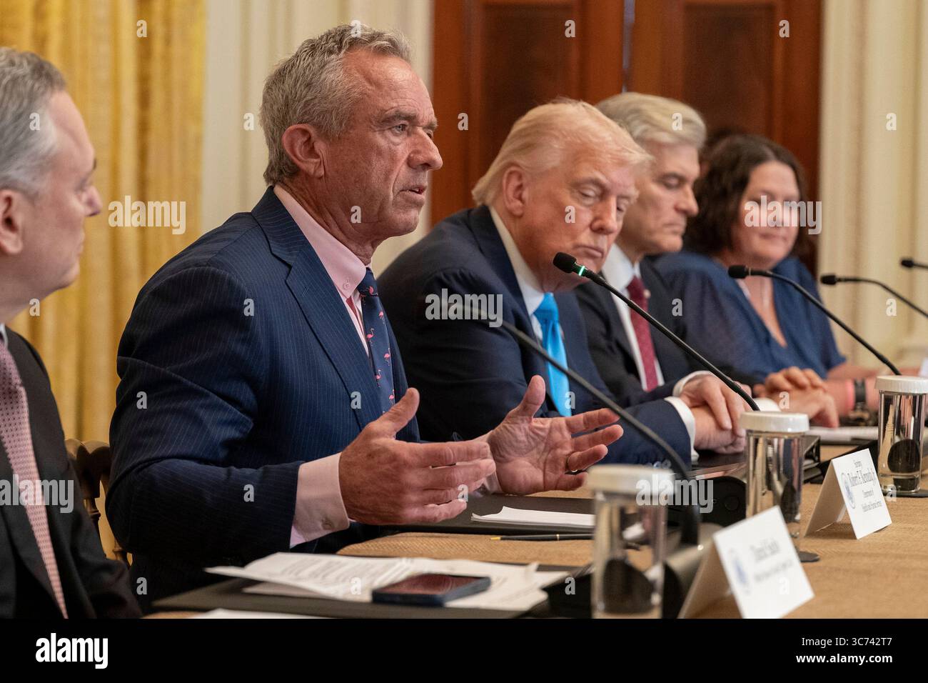 Donald trump side profile hi-res stock photography and images - Alamy