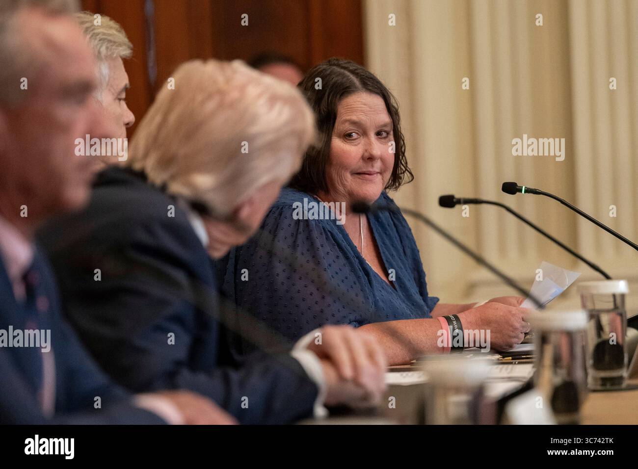 Donald trump side profile hi-res stock photography and images - Alamy