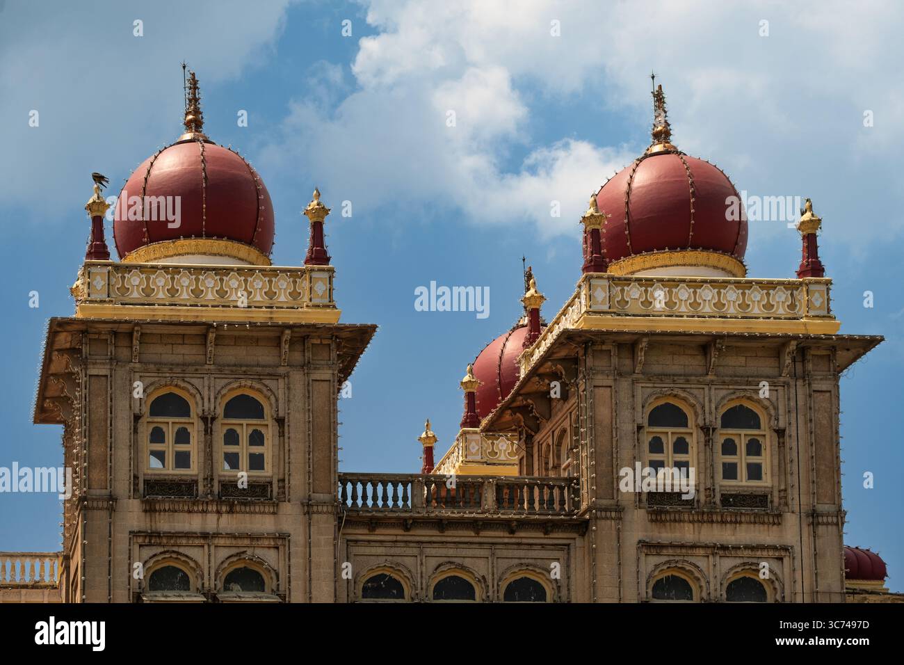 A stunning view of Mysore Palace, an iconic royal residence in ...