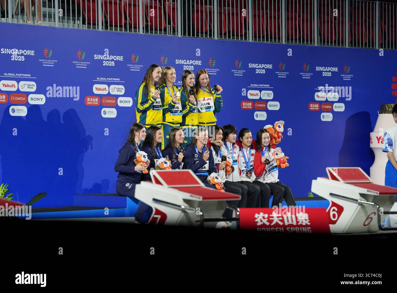 Singapore, Singapore. 31st July, 2025. Team Australia won gold in Women ...