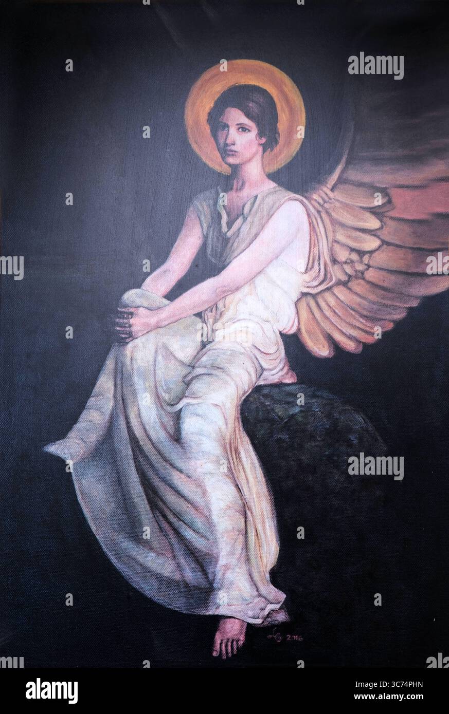 Schutzengel Italien, 20250722,Darstellung eines Schutzengels ...