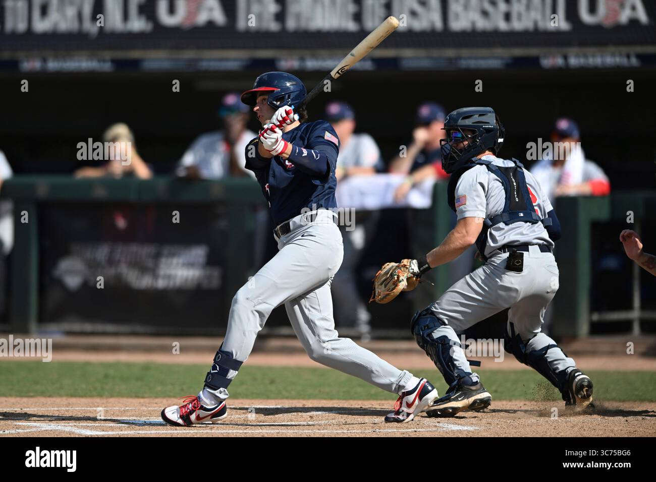 Roch Cholowsky (11) (UCLA) of Team Stars at bat during a USA Baseball ...