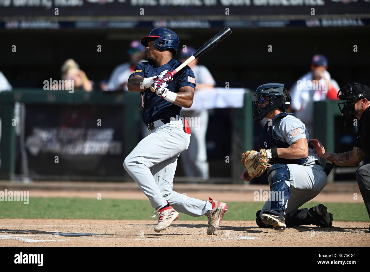 Zion Rose (32) (Louisville) of Team Stars at bat during a USA Baseball ...