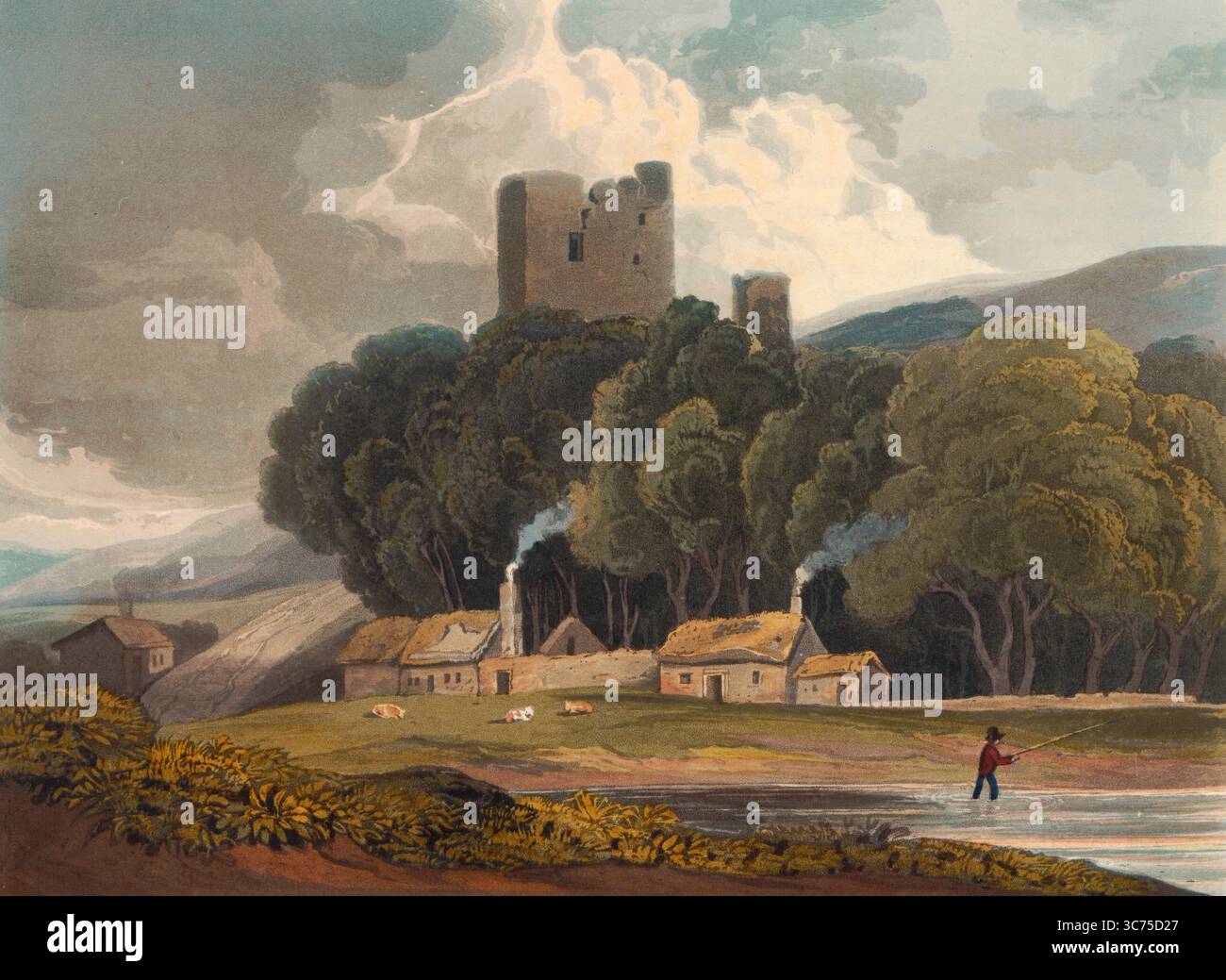 Thirlwall Castle, a 12th-century castle ruin near the village of ...