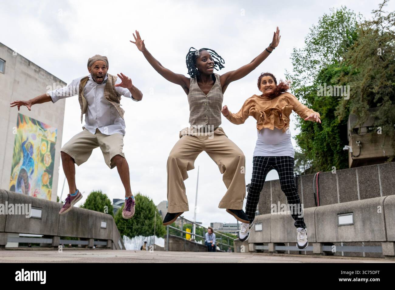 London, UK. 1 August 2025. Members of Grounded Movement, led by London ...