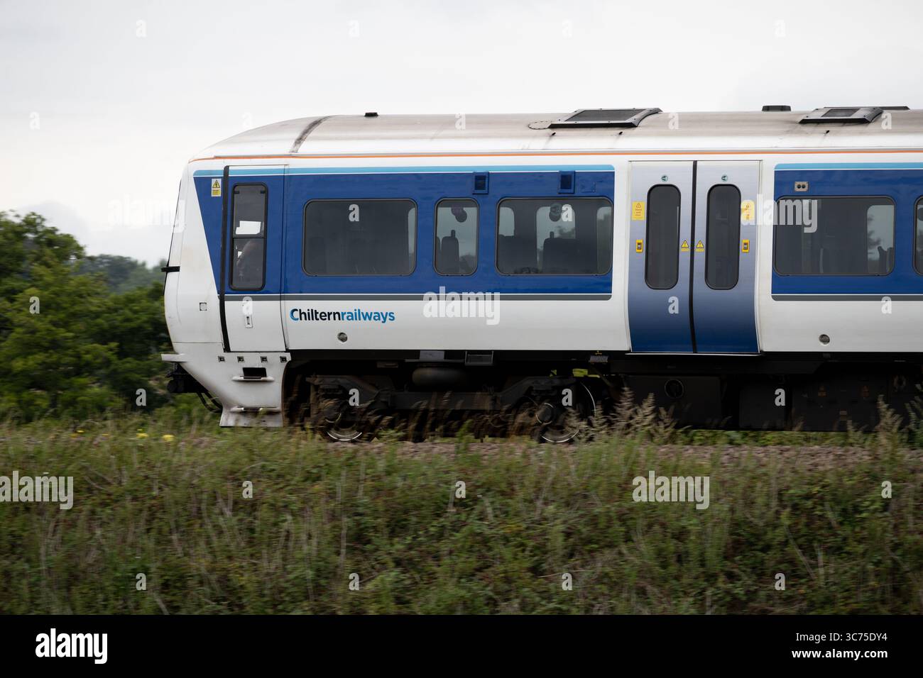 Chiltern Railways diesel train, Warwickshire, England, UK Stock Photo ...