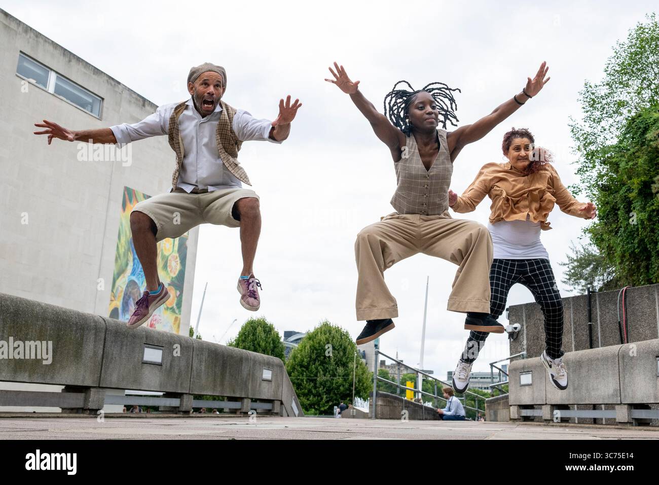 London, UK. 1 August 2025. Members of Grounded Movement, led by London ...