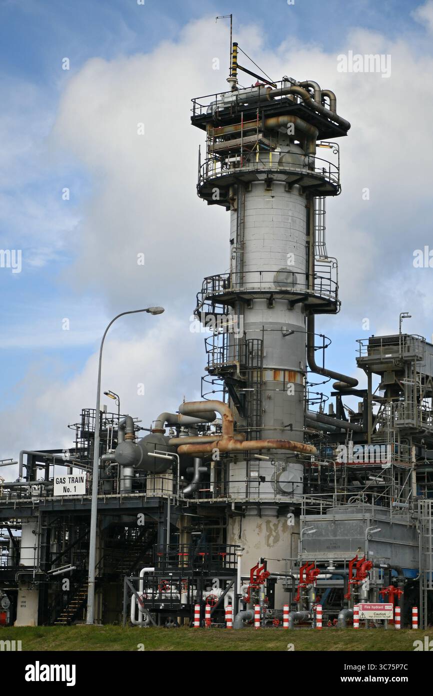A view of the St Fergus Gas Plant in St Fergus, Aberdeenshire, during a ...