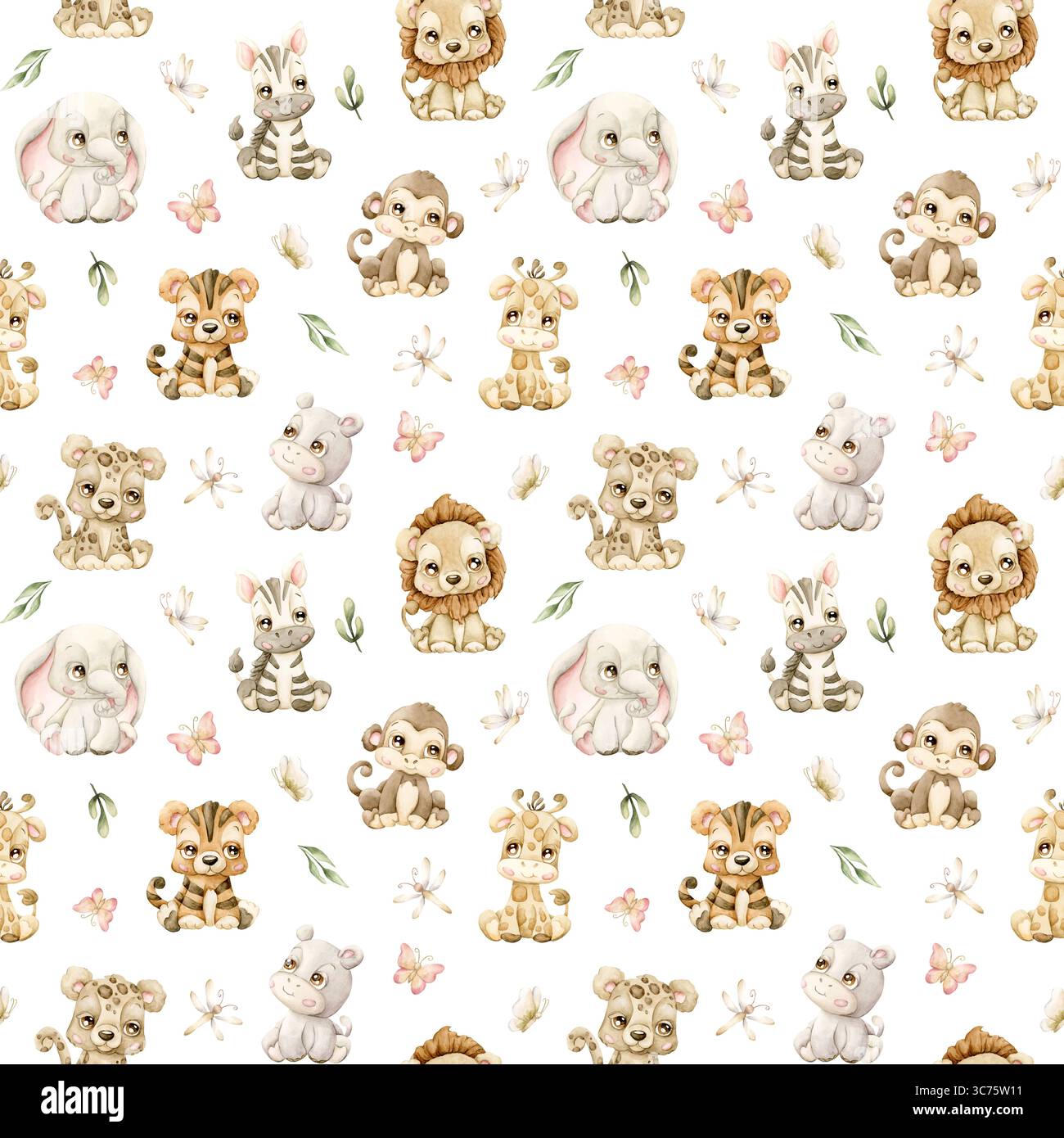 Cute zebra nursery pattern Cut Out Stock Images & Pictures - Alamy