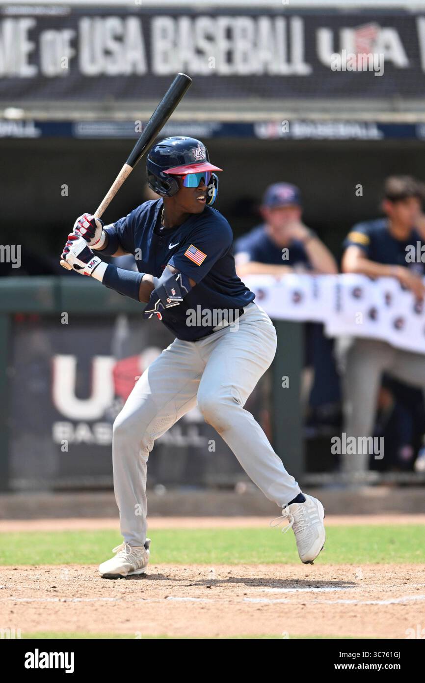 Vahn Lackey (26) (Georgia Tech) of Team Stars at bat during a USA ...