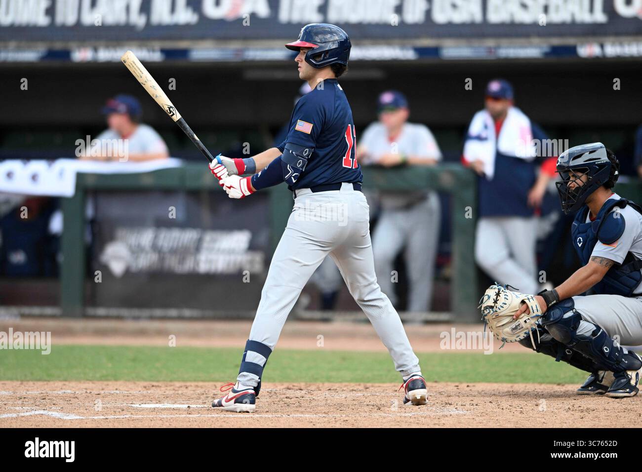 Roch Cholowsky (11) (UCLA) of Team Stars at bat during a USA Baseball ...