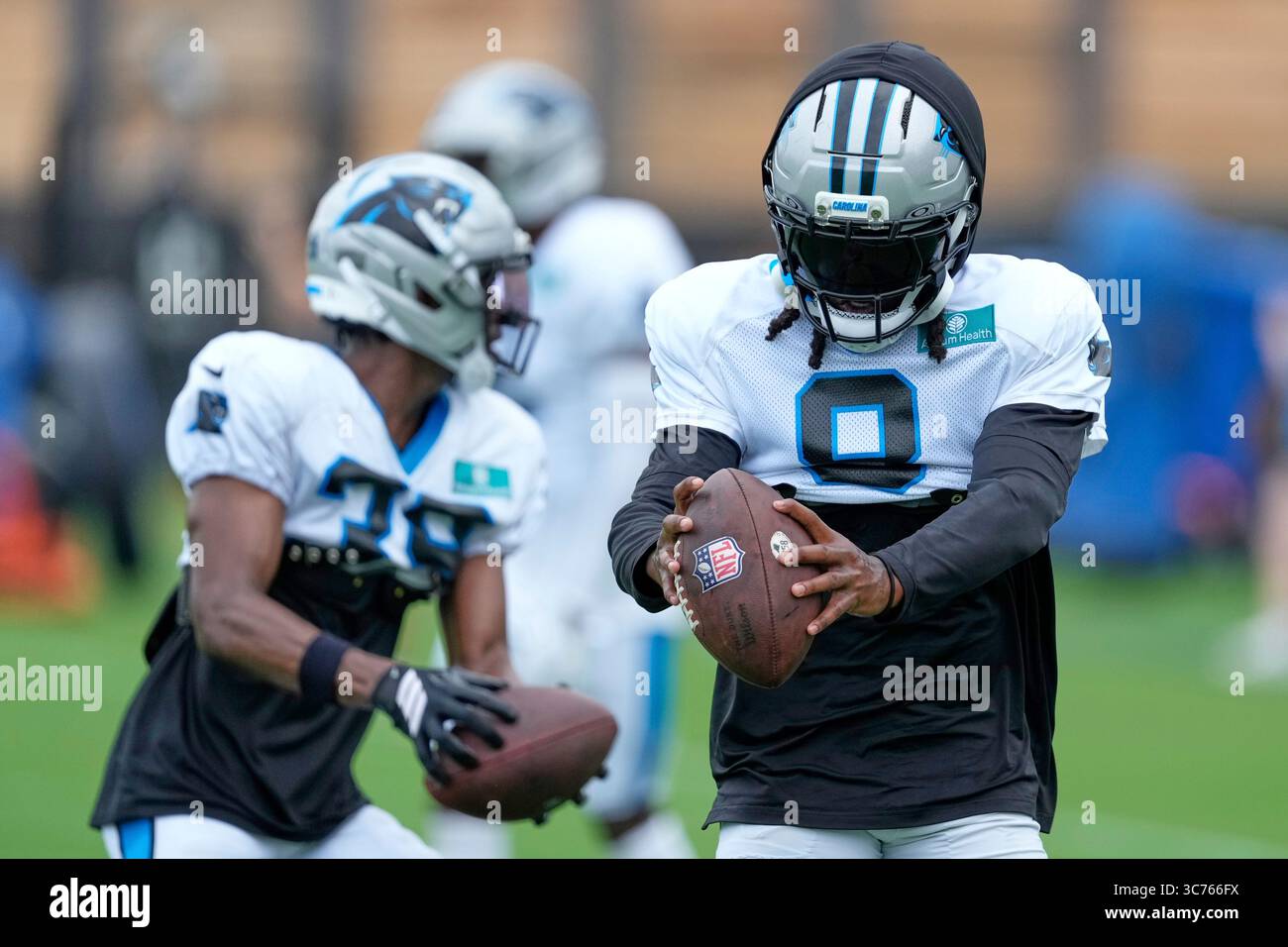 Carolina Panthers cornerback Jaycee Horn participates during an NFL ...