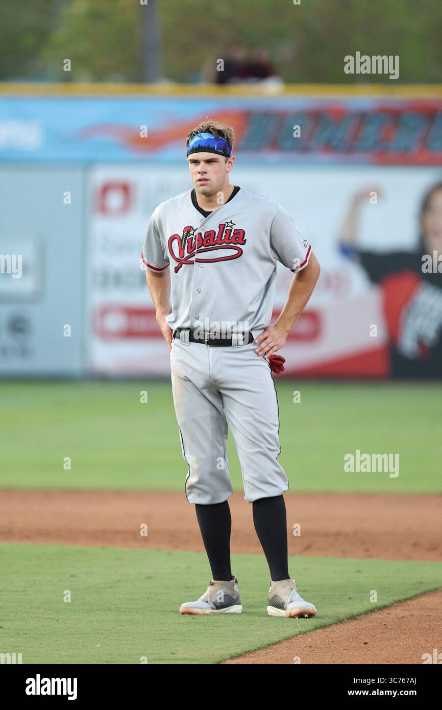J.D. Dix (34) of the Visalia Rawhide during a game against the Inland ...
