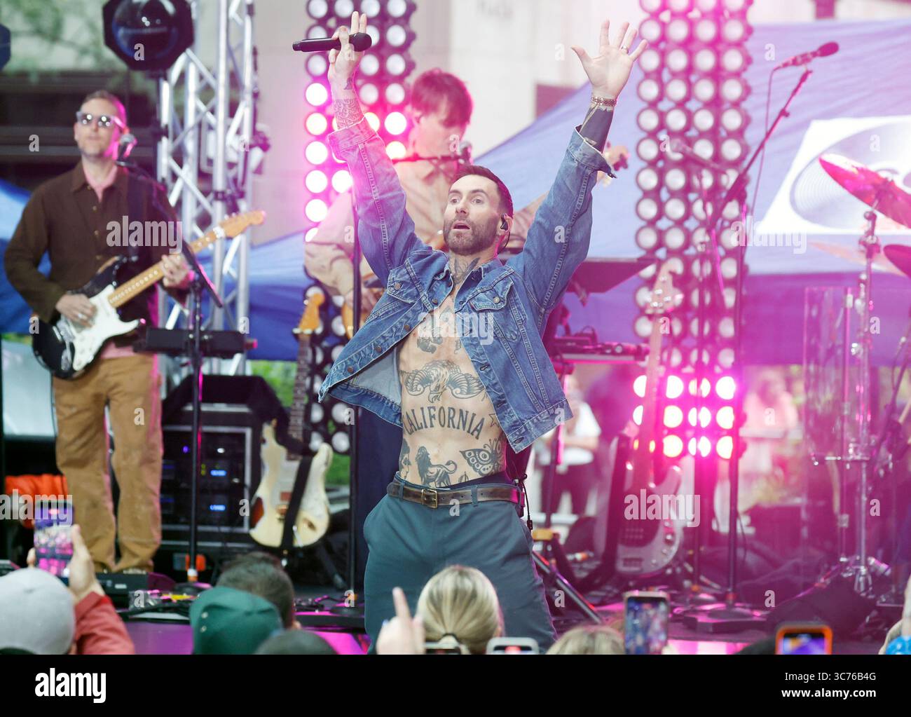 New York, United States. 01st Aug, 2025. Adam Levine and Maroon 5 ...