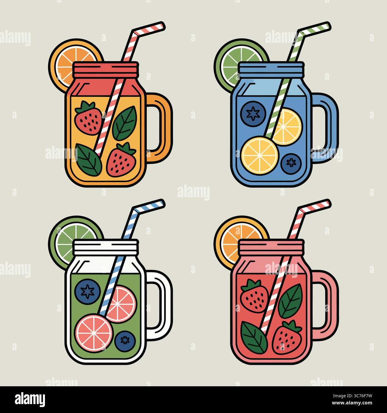 Infused beverage Stock Vector Images - Alamy