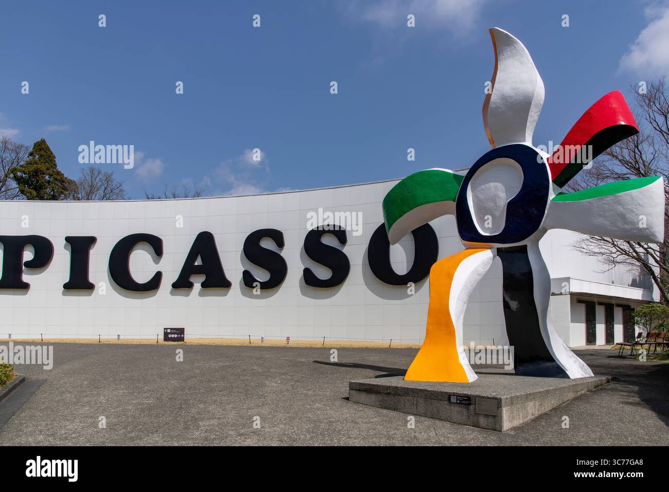 Hakone, Kanagawa, Japan-7 April 2025; White Picasso Pavilion and ...