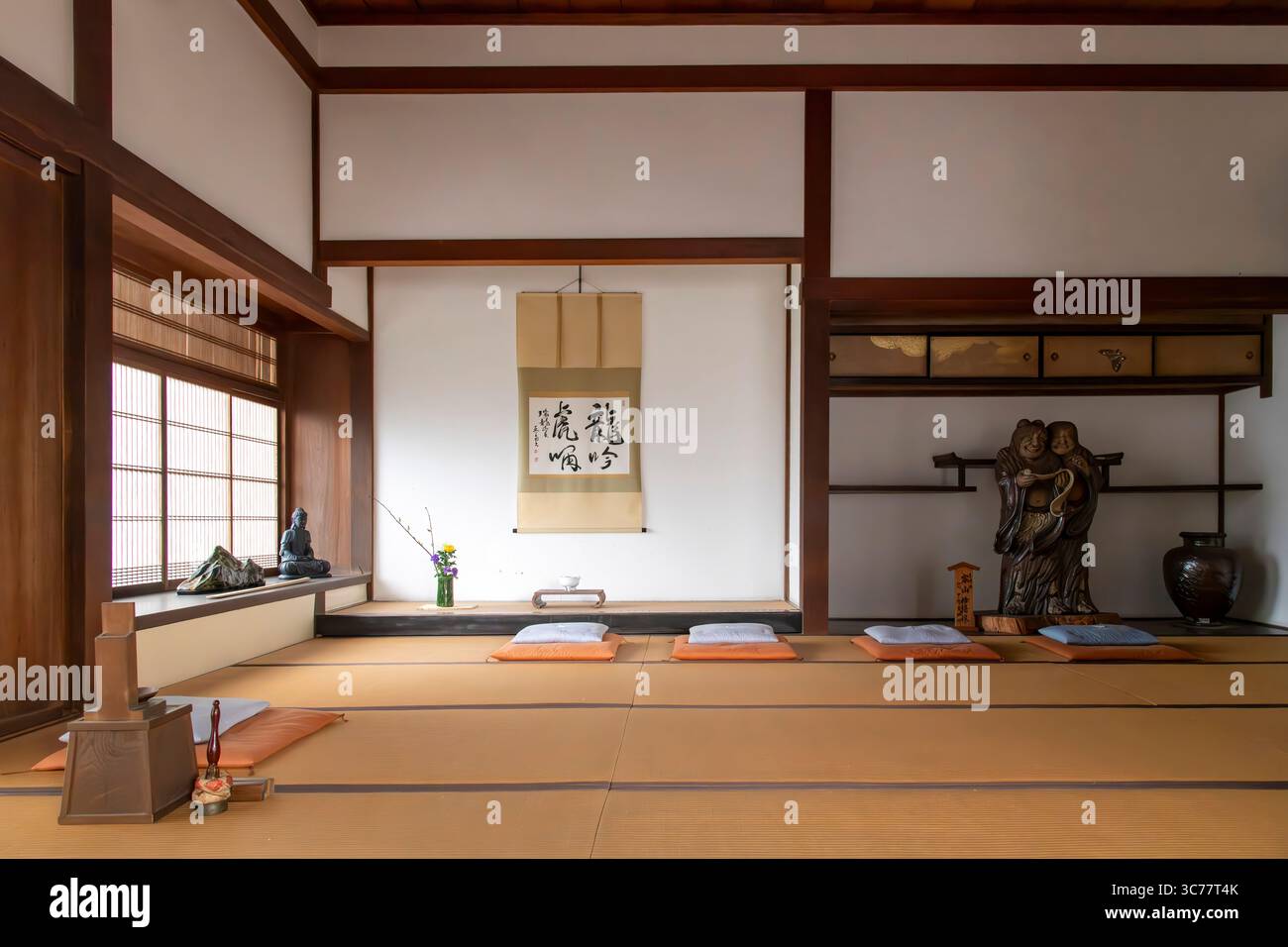 Kyoto, Japan-April 10, 2025; Interior view of characteristic Japanese ...