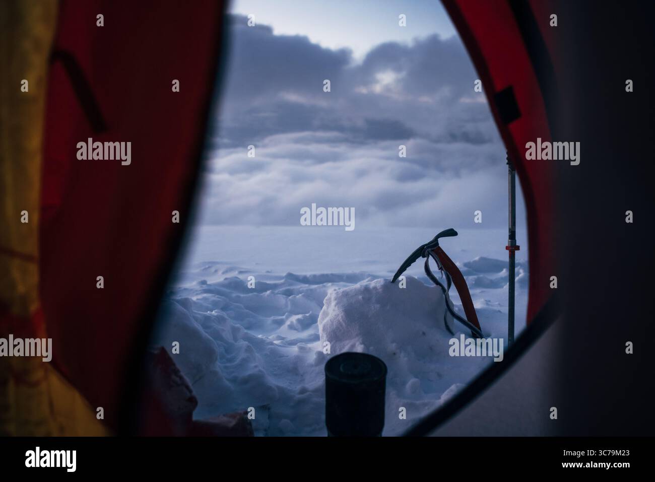 Extreme expedition in High camp No 2 on Razdelnaja peak on famous Lenin ...