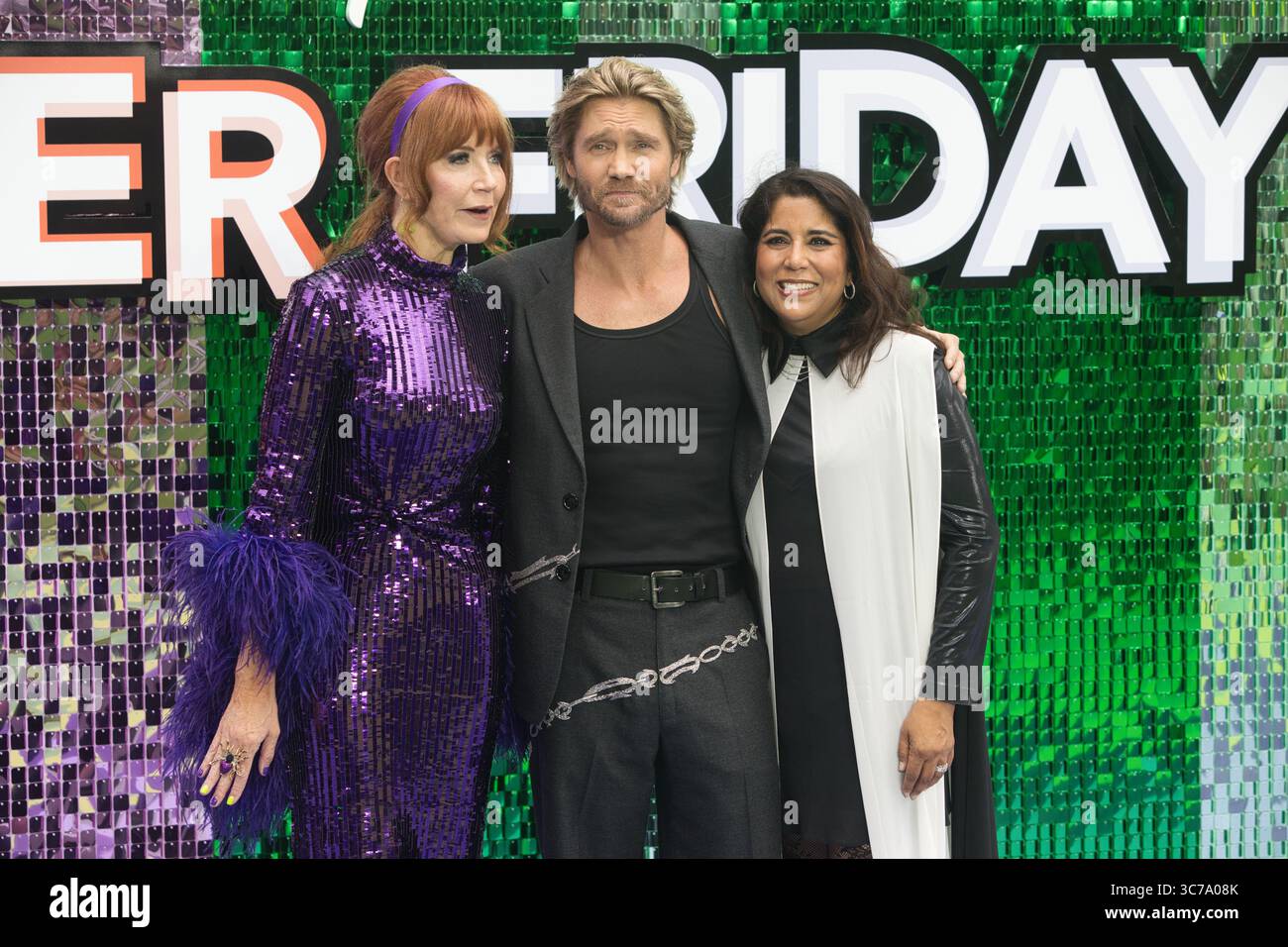 London UK 31/07/25 Kristin Burr and Chad Michael Murray and Nisha ...