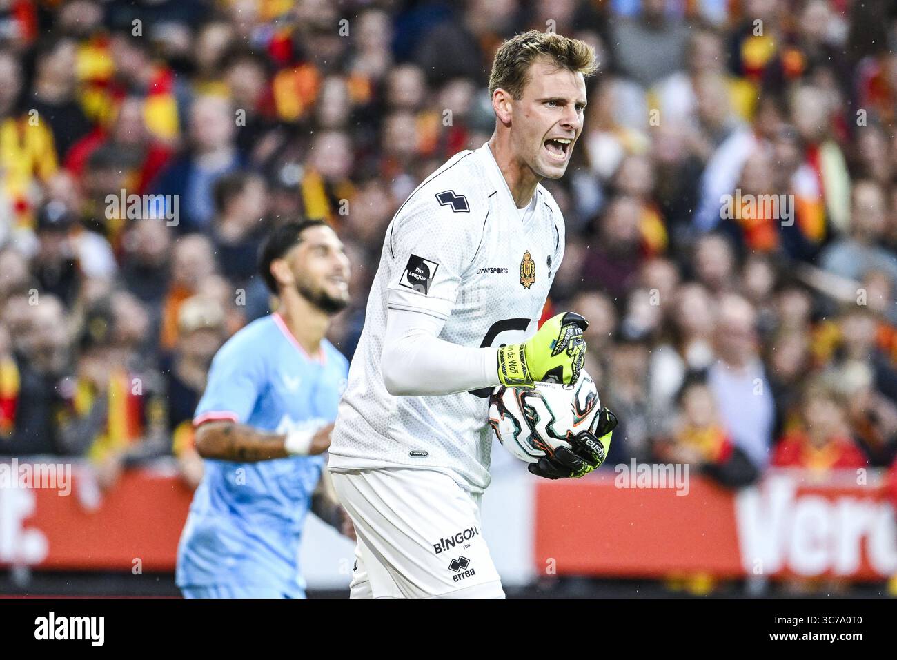 Mechelen's goalkeeper Ortwin De Wolf pictured during a soccer match ...