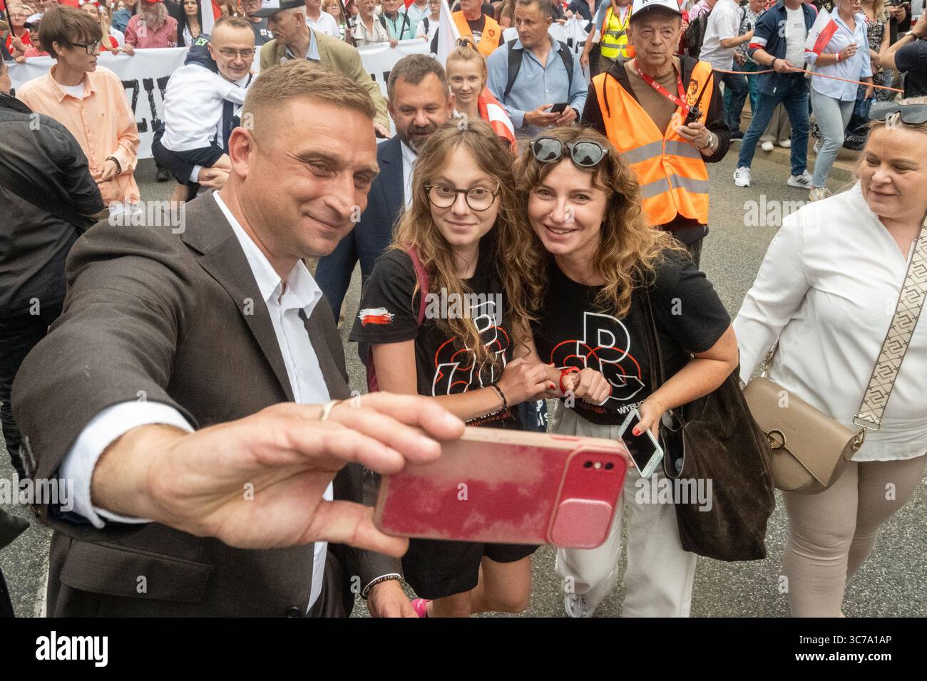 Warsaw, Poland. 01.08.2025. Polish Nationalist activist ROBERT ...