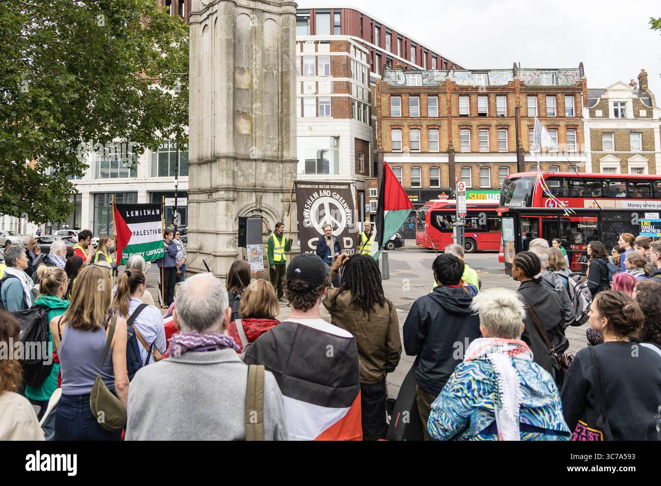 LEWISHAM, LONDON, UK - 01 Aug 2025: Protesters from Palestine ...