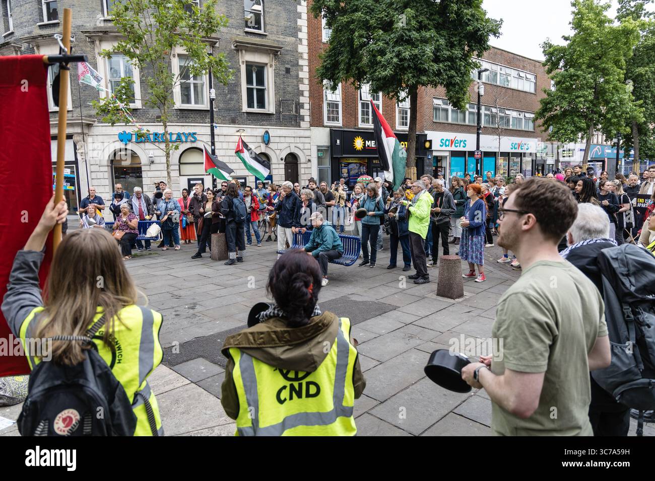 LEWISHAM, LONDON, UK - 01 Aug 2025: Protesters from Palestine ...
