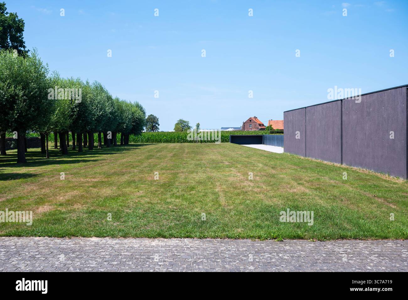 The Studentenfriedhof, a German world war I cemetery in Langemark ...