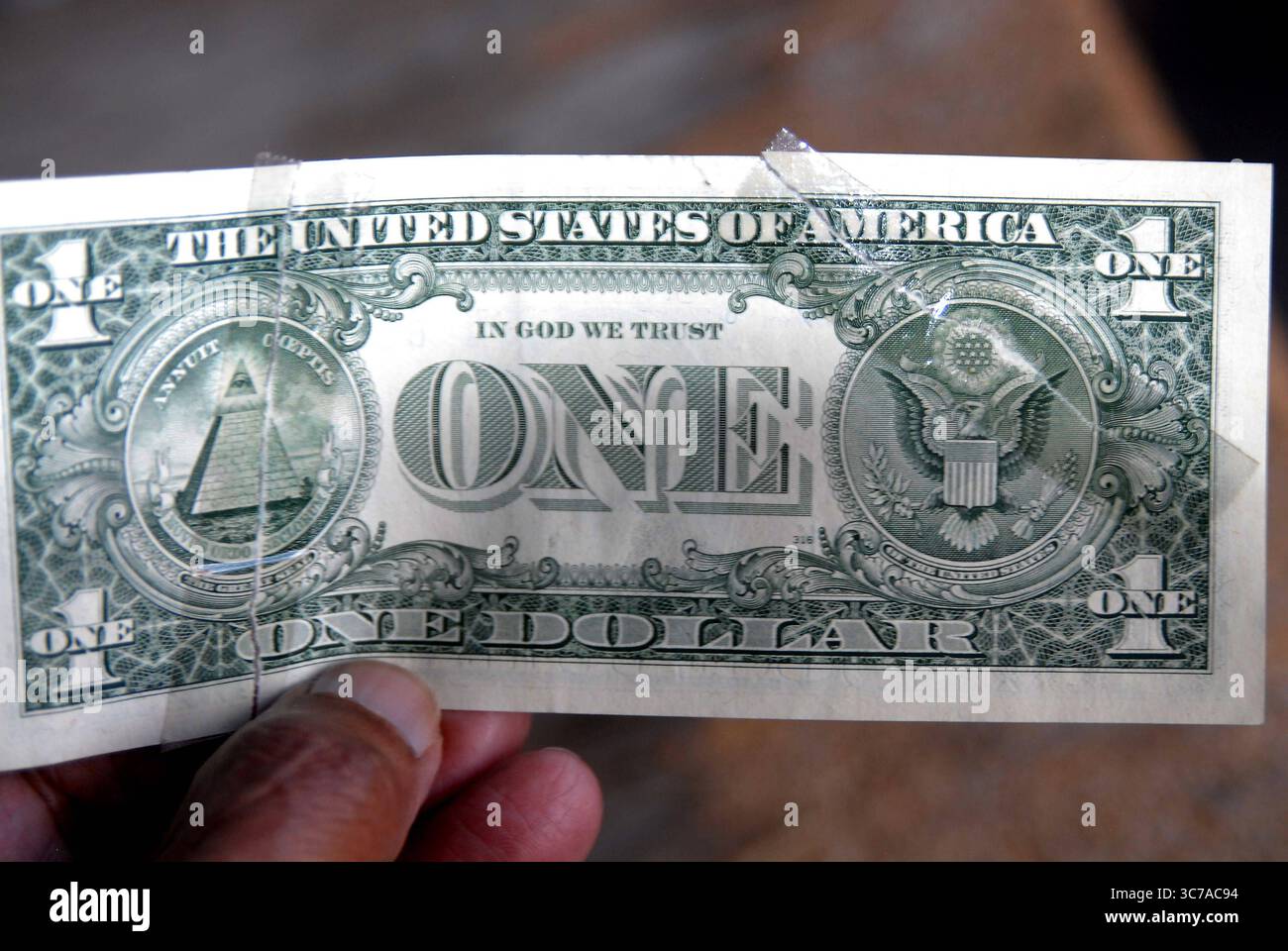 Copenhagen/ Denmark/1ST,AUGUST 2025/American dollar bill in one dollar ...