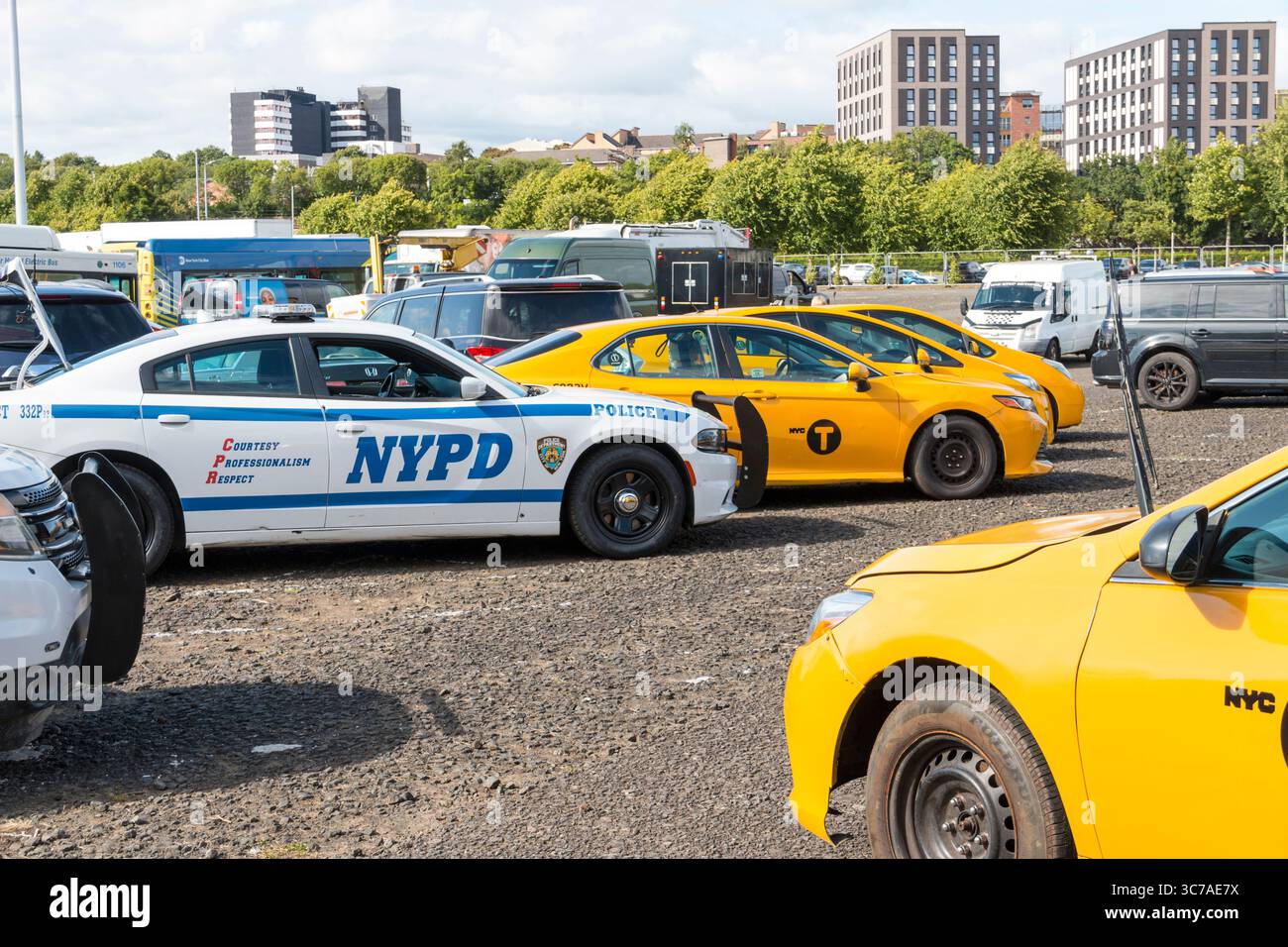 Spiderman Prop Vehicles Stobcross Rd Glasgow July 31st 2025 Stock Photo ...