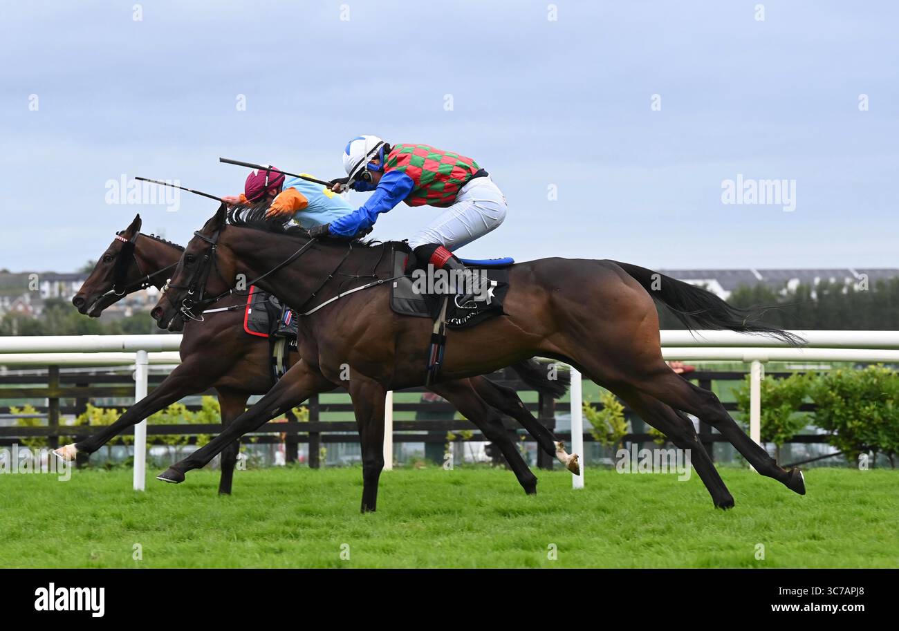 Mother Mara ridden by Nicola Burns (front) on their way to winning the ...