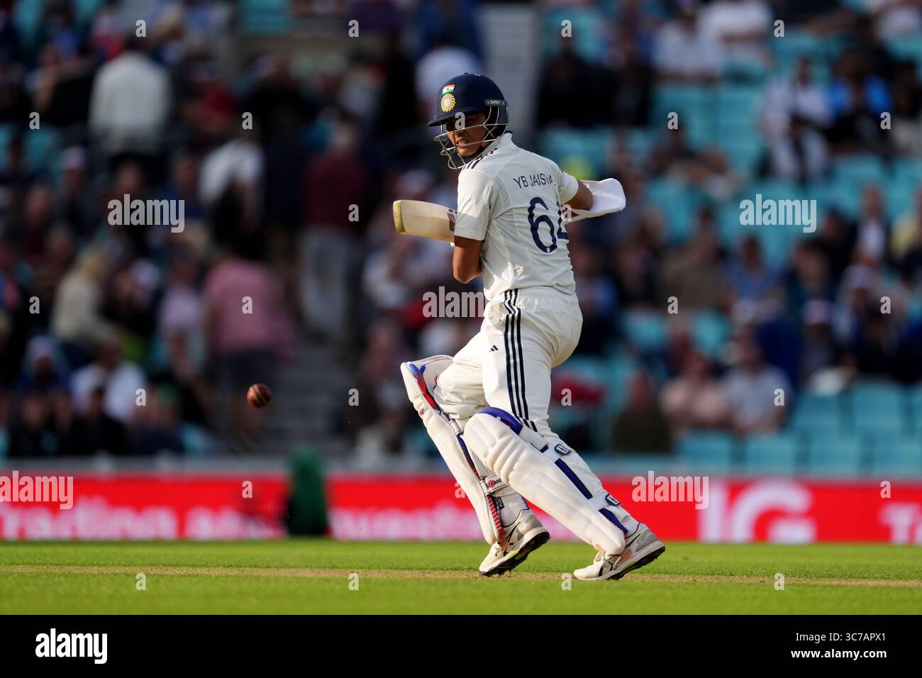 India's Yashasvi Jaiswal bats on day two of the Fifth Rothesay Men's ...
