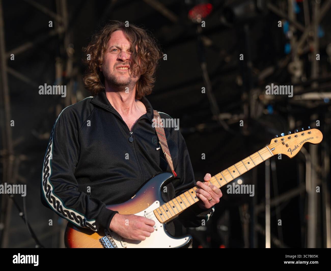 Lulworth, Dorset, UK. 1st Aug 2025. The Zutons playing the main Castle ...